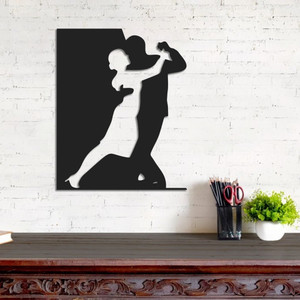 DecorWear 28 cm Wooden Mdf cutouts Dance Plaque Painted Cutout Wall Art ...