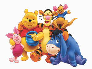 Krishna Sticker 60 cm Winnie the Pooh Eeyore and Tiger Friends Comics ...