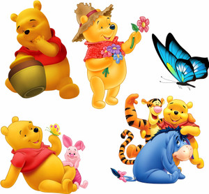 Krishna Sticker 60 cm Winnie The Pooh Animals Cartoon Switch ...