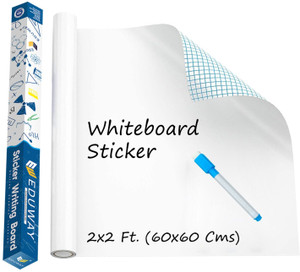 Eduway 60 cm Multi-Purpose Vinyl Whiteboard Sticker | Size : 2x2 Ft ...