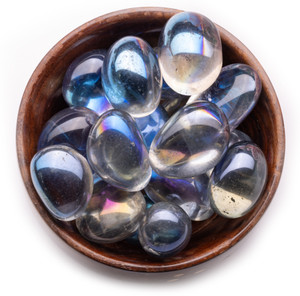 Plus Value Titanium Aura Quartz – Blue Firing Tumbled 300grams Regular ...