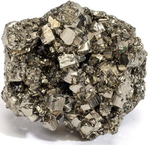 Fikup Pyrite Cluster Rough Stone for Reiki Healing, Vastu Correction ...