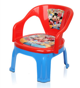 DISNEY Mickey Plastic Foldable Kids Chair|Baby Stool|Capacity 30 Kg|Red ...