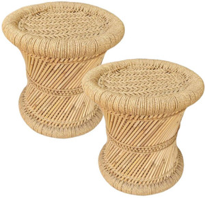 eXtend cReation Bamboo Stool Mudda/Muddi For Home & Office 14X14 ...
