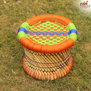 FurniGully Medium Bamboo, Cane Moodha For Kids & Adults Outdoor ...