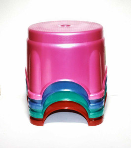 royal homeware Plastic Round Bathroom Patla/Stool(Assorted Colors ...