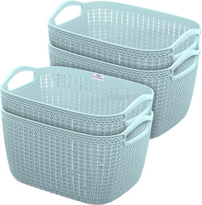 Heart Home Plastic Q-6 Multiuses Designer Unbreakable Plastic Storage ...