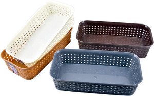 CSM Plastic Plastic Sleek Basket For Cosmetic, Stationery, Medicine ...