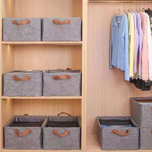 MAITRI ENTERPRISE Polyester Clothes Organiser for Wardrobe 26Liter Box ...