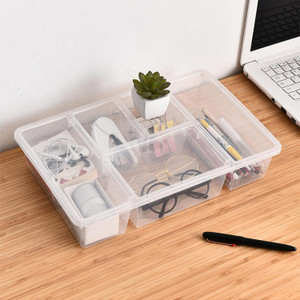 AK10ZONE Plastic Compartment Kitchen Crisper Box, Refrigerated Food ...