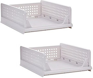 SYGA WHITE_LAYERED_STORAGE_RACK_SMALL-PAC-2 Storage Box Price in India ...