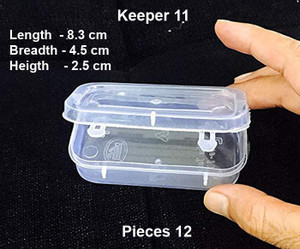 Elph 12 Pcs Keeper 11 Small Size Rectangular Plastic Box for Small ...