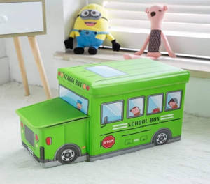 Muren Bus Shaped Portable Foldable Laundry Box Folding/Sitting Stool ...