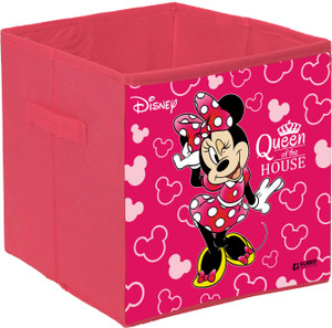 DISNEY Minnie Print Foldable Laundry Basket With Handle Storage Box ...