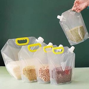 SHOPHOUSSES STREET Hand Held Hermetic Grain Storage Bags Stand Up Food ...