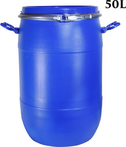 kgn traders Plastic Drum 50 Liter With Lid Long Lasting and Durable ...