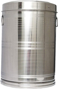 RS Enterprises Stainless Steel Air Tight 30 Liter Kothi/Drum, Water ...