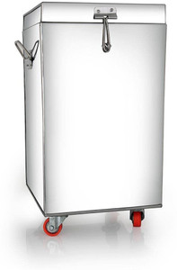 Rajali Tin Deep Storage Box,Grocery Container Box With Wheel 25 kg Rice ...