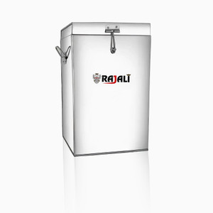 Rajali Tin Deep Storage Box | Grocery Container Box With Plain 25 Kg ...