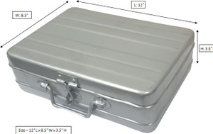 JAYCO Aluminium Storage Box - 12" Silver Metal Box Price in India - Buy ...