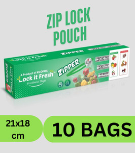 Kcofoil Small Size Zip Lock Pouch 20 Time Usable Plastic Storage Pouch ...