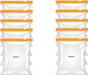 Pristu Zip lock Pouches,Zip lock Bag For Storage,RE-USABLE Zipper Bags ...