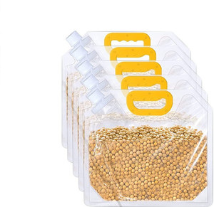 vitzie 2.5 L Transparent Reusable Grain Storage Suction Bags Plastic ...