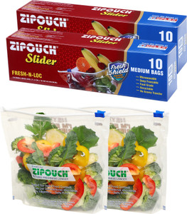 Zipouch Zip lock Pouches,Zip lock Bag For Storage,Freezer RE-USABLE ...
