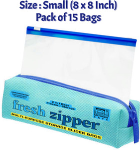 Fresh Zipper Vegetable Ziplock Storage Zipper Fridge Bags | Size: Small ...