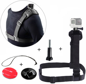 quikprof Shoulder Strap Mount Harness for Gopro, YI, SJCAM - Action ...