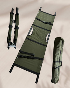 sanvin india Two Fold Stretcher for Patients, Easy Folding Stretcher ...