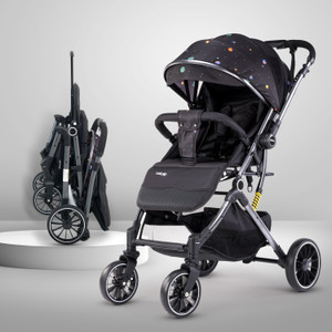 LuvLap Alpha Baby Stroller / Pram with 5 point Safety Harness ...