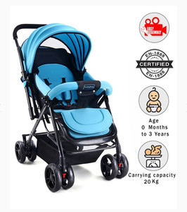 FUSSY Babyhug symphony stroller with reversible handle & mosquito net ...