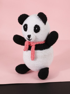 Loophoop Crochet handmade Panda soft toy - 20 cm - Crochet handmade ...