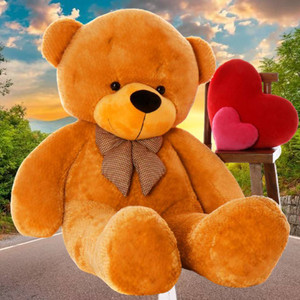 Krishna Creation 4 Feet Teddy bear BROWN color | Teddy bear for girls ...