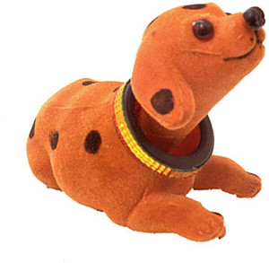 RK STOR Car Dashboard Toy, Shaking Head Dog Fingurine Nodding Dog For ...