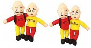Touchy Toys Comic Cartoon Character Soft Motu Patlu Set of 2 30 CM - 30 ...