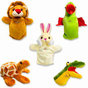 Chamantricks Plush Puppets | Lion | Parrot | Crocodile | Turtle ...