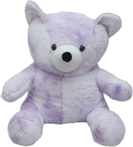 JACK & JOKER TEDDY BEAR DUAL TON (PURPLE+WHITE) COLOUR RABBIT FABRIC ...