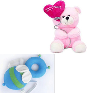RKHUB Ballon teddy bear soft toys and Blue head protector - 20 cm ...