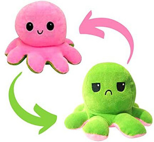 MiniJoy Reversible Octopus Mood Change Plush Toys For Kids, Babies ...