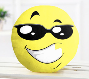 cuddly Print Emoticon Emoji Smiley Cushion Pillow Polyester Fibre ...