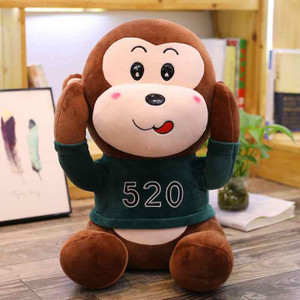 Teddy Daddy Cutest Stuffed Monkey Super Soft Toy, Green (1 single piece ...