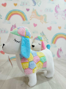 Teddy Daddy Rainbow Doggy Soft Toy (1 Single Piece ) - 25 cm - Rainbow ...