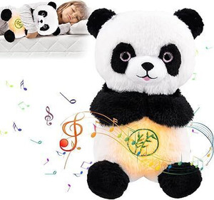 tinytotem Breathing Teddy 32 cm Anxiety Relief Panda, Soothing ...