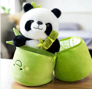 R C TRADERS Bamboo Panda Soft Toy, Stuffed Panda Animal - 28 cm ...
