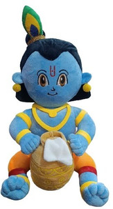 AVS Stuffed toys Krishna with Matka Super Soft toys - 35 cm - Stuffed ...