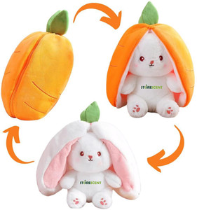 Storescent Reversible Carrot Bunny Plush Toy (Carrot Bunny 30CM) - 15 ...
