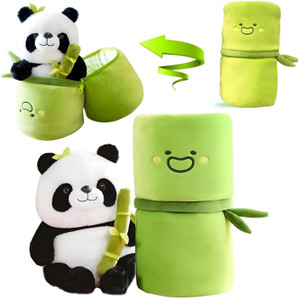Vstyle Bamboo Panda Teddy Soft Toys, Adorable Cute Soft Panda in Bamboo ...
