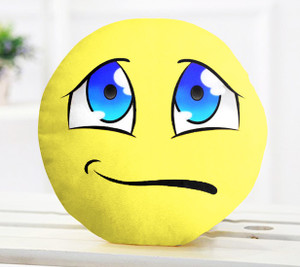 cuddly Print Emoticon Emoji Smiley Cushion Pillow Polyester Fibre ...